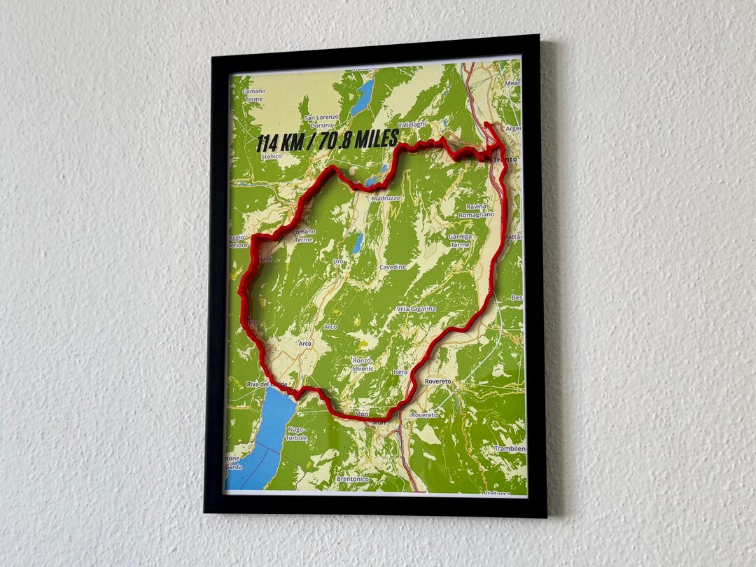 Personalized 3D GPX Route Map – Custom Trail Running, Hiking, Cycling ...