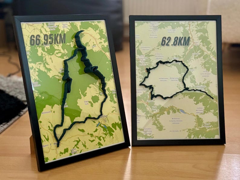 Personalized 3D Route Map Art – Custom GPX Trail, Hiking, Cycling - Etsy