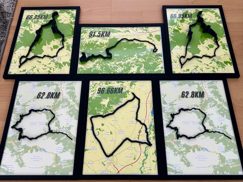 Personalized 3D Route Map Art – Custom GPX Trail, Hiking, Cycling - Etsy