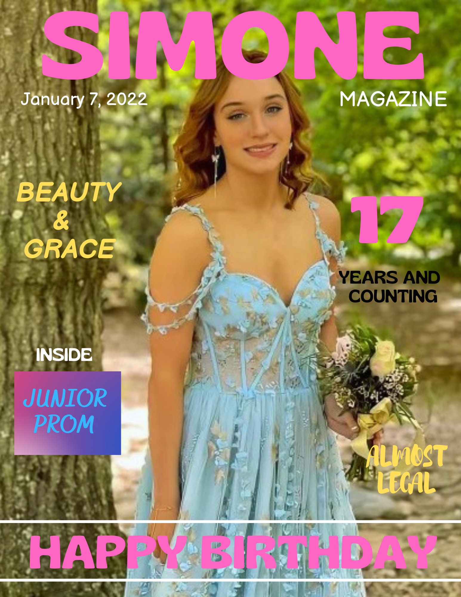 Personalized Birthday Magazine Covers & Signs/posters - Etsy