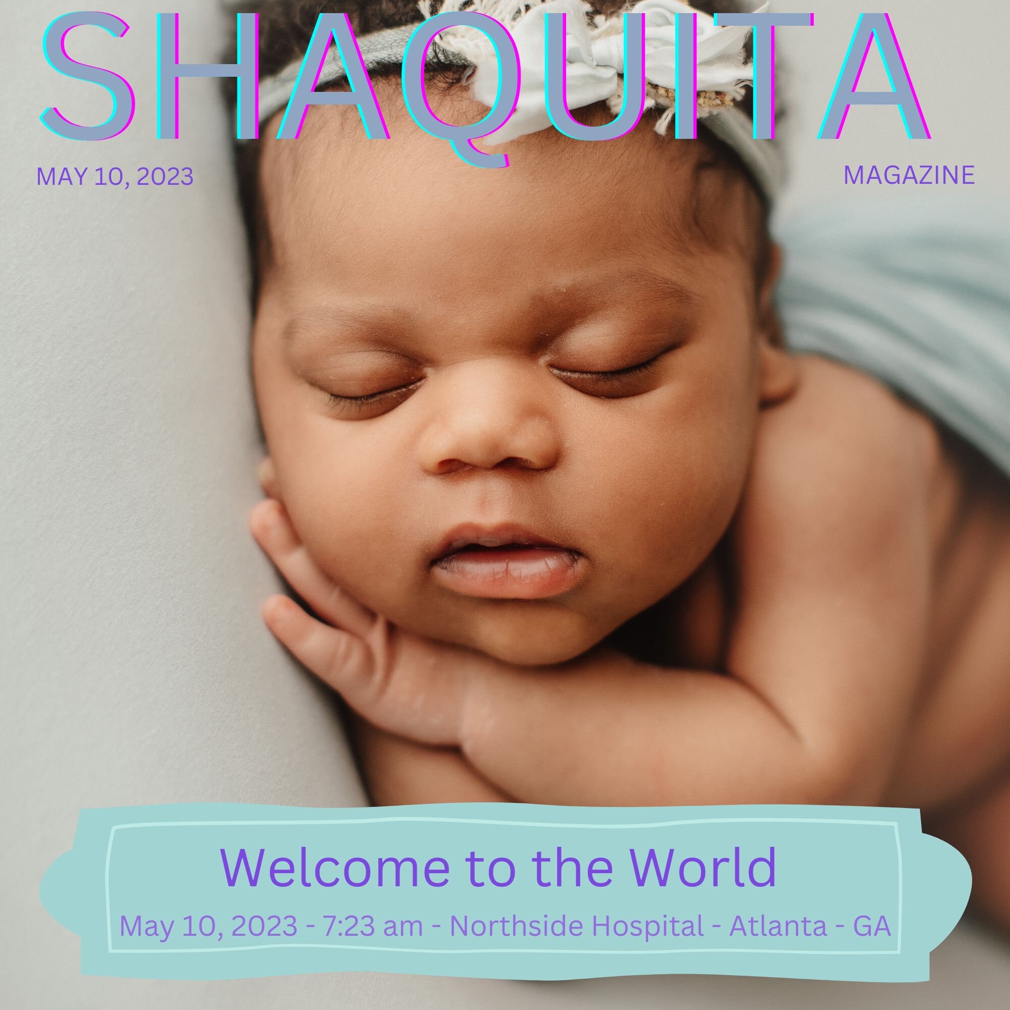 Personalized Digital Magazine Covers Newborn - Etsy