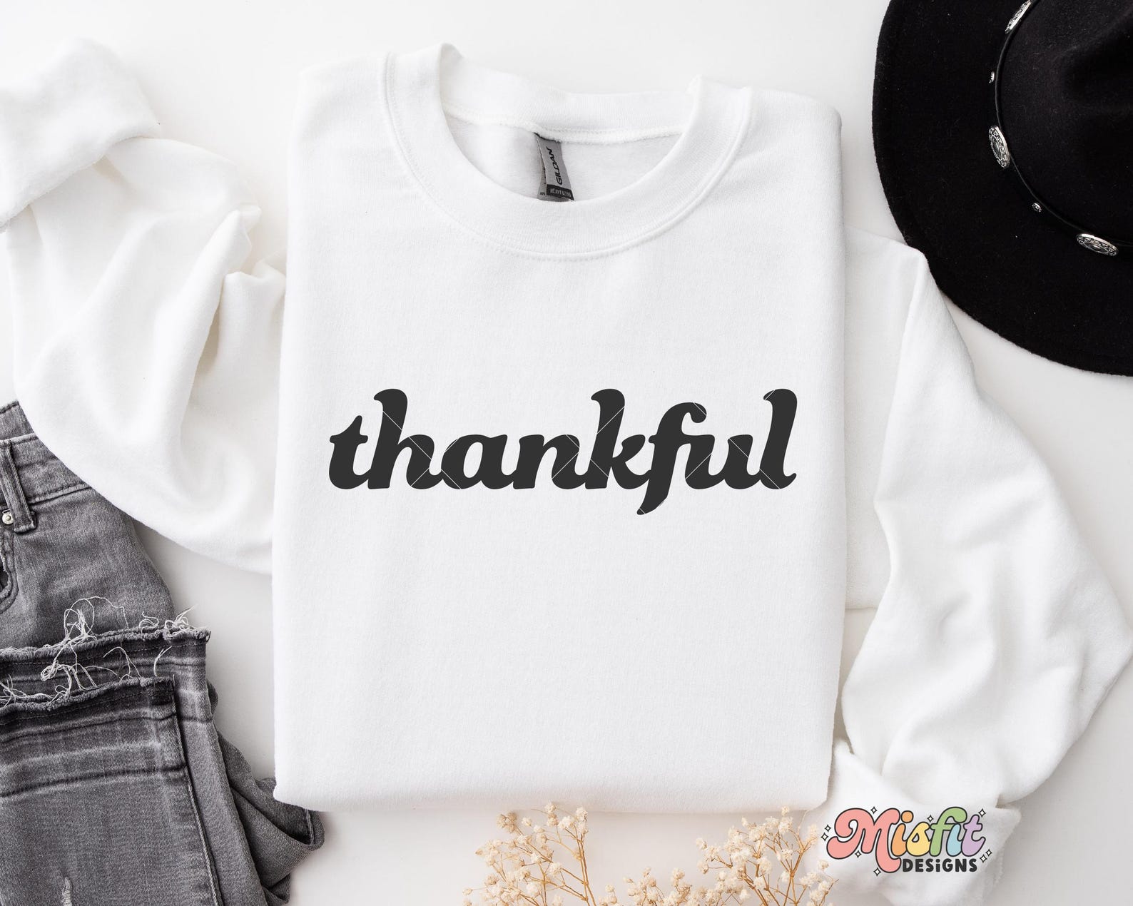 Thankful Grateful Blessed SVG and PNG Thanksgiving SVG Fall Shirt ...