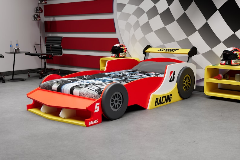 Build Yourself This Car Racing Bed for Kids With Our Dxf Plans and ...