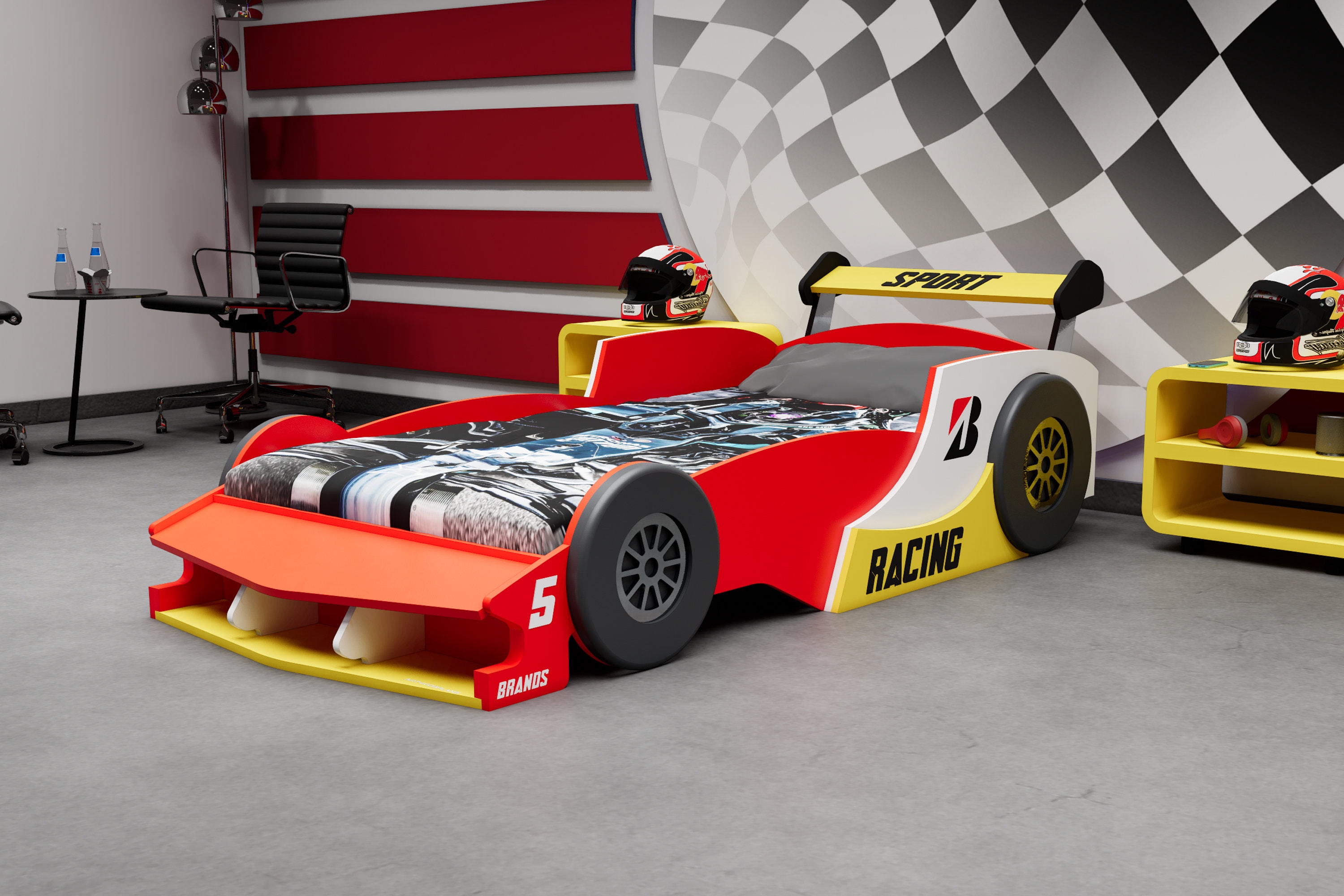 Build Yourself This Car Racing Bed for Kids With Our Dxf Plans and ...