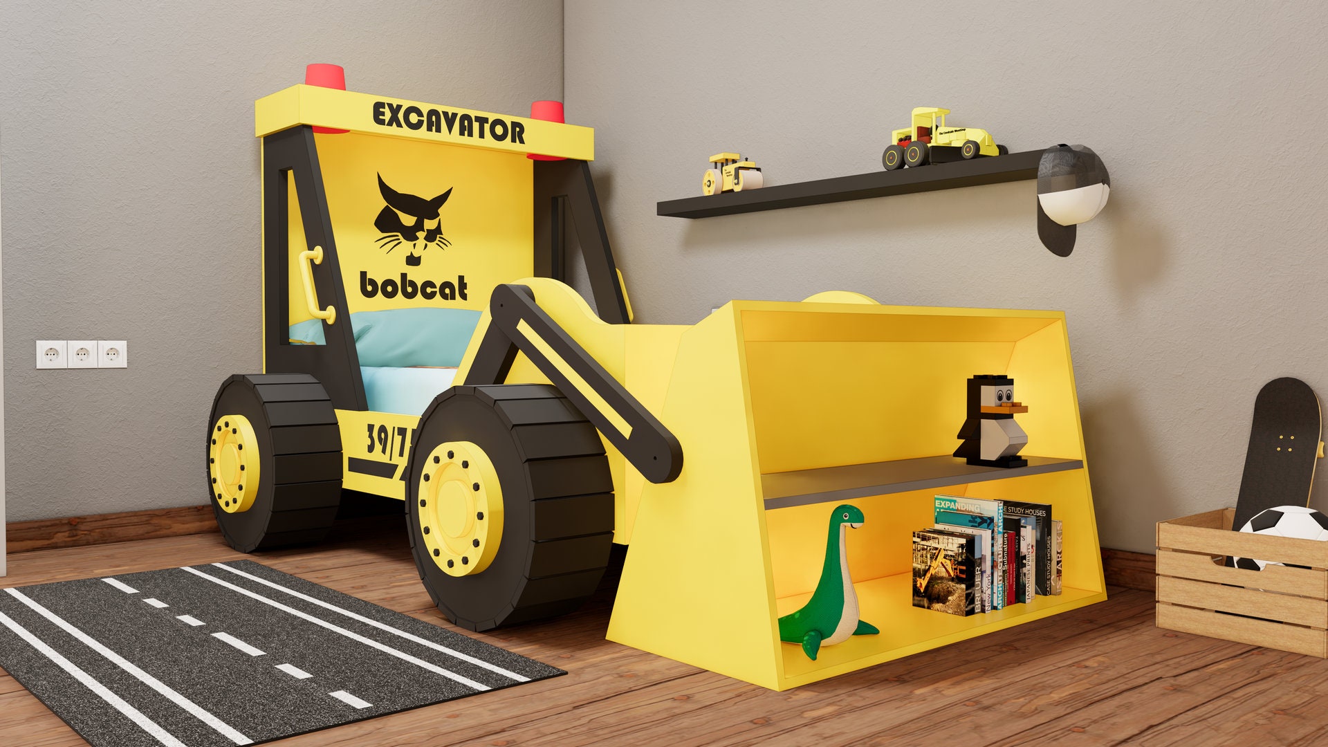 Build This Excavator Bed for Children, Dxf and Pdf Format With Assembly ...