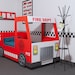 Fire Engine Bed PLANS (plans Only), Create a Fireman Themed Bedroom for ...
