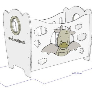 Plans in Dxf/svg to Make This Baby Crib With CNC Router - Diy Plans Cnc ...