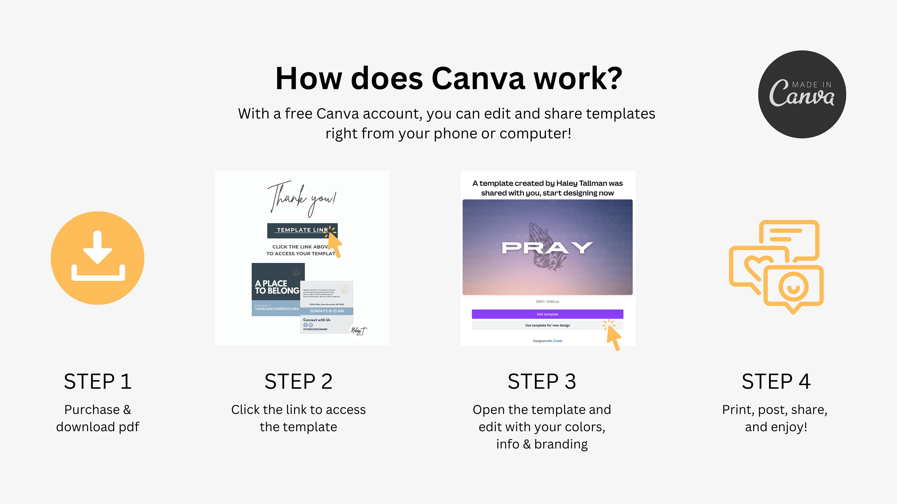 Church QR Code for Seat, Seat Back QR Code, Church Info Card, Church QR ...