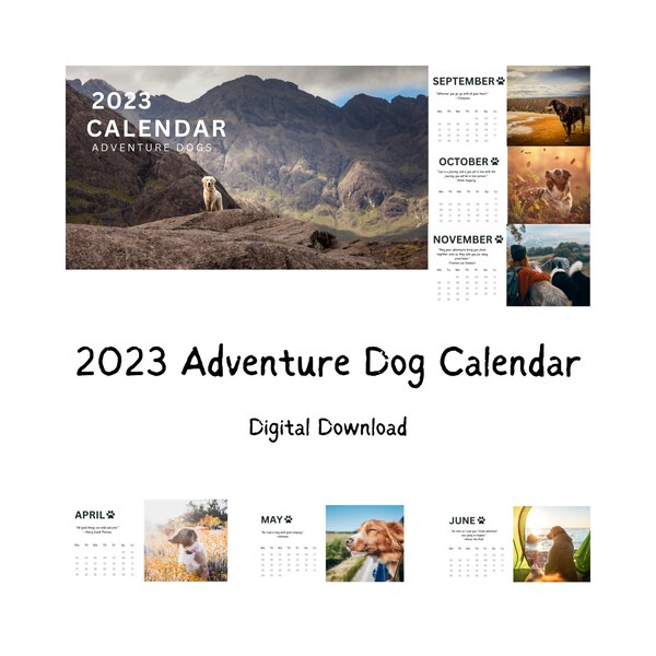 Dog Calendar - Etsy