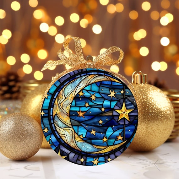 CELESTIAL MOON SUN Stars Cosmic Christmas Gifts Crescent Moon Ornament for Galaxy Enthusiast Moon Phase Astrology Astronomy Etsy
