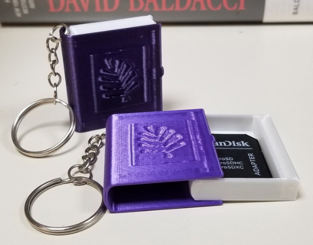 Tiny Secret Book Keychain - Coin Container - Medication Holder - Secret ...