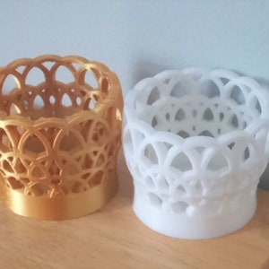 Tea Light Holder - Free LED Tealight Included! Filigree Style - Outdoor ...