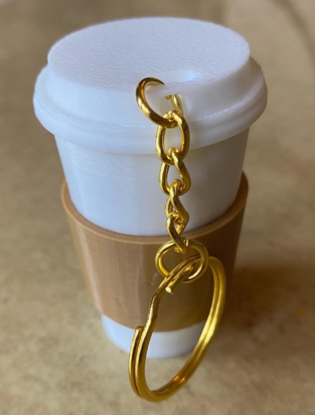 Coffee Cup Keychain - Secret Container - Pill Holder - Treasure Stash ...