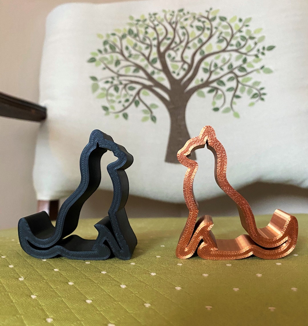 Kitty Cat Phone Holder - Cute Cell Phone Holder for Desk - Gift for Cat ...