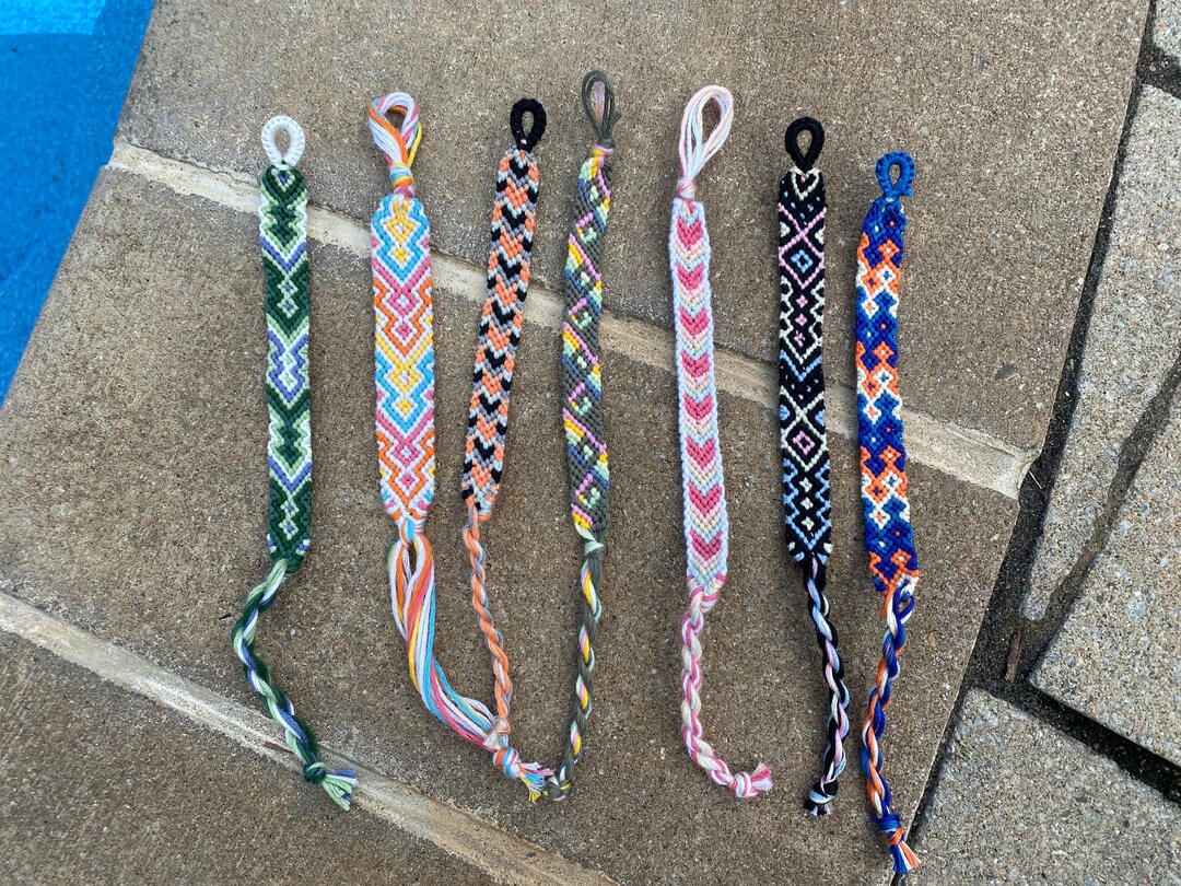 Assorted Handmade VSCO Friendship Bracelets - Etsy