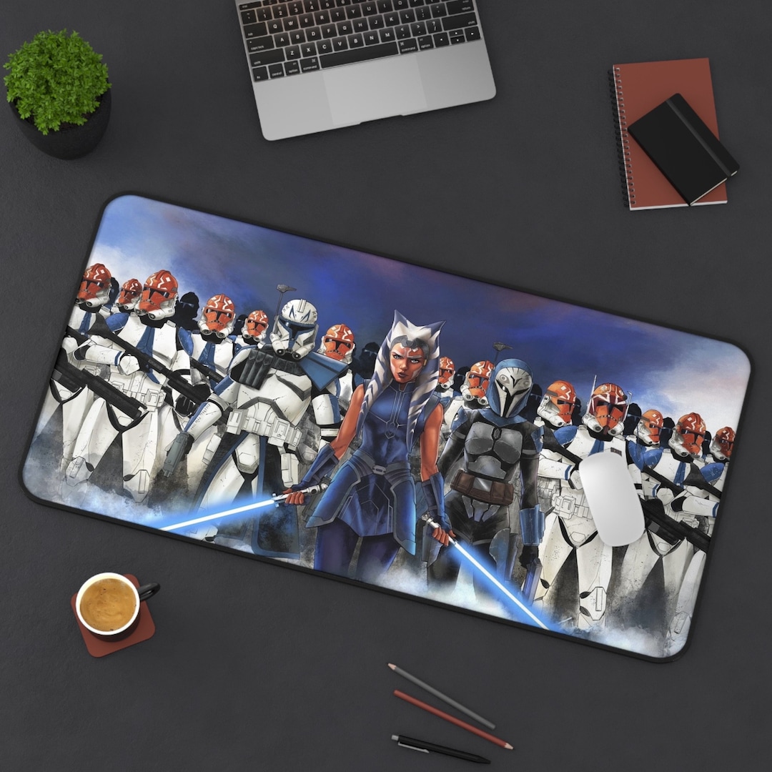 Star Wars Ahsoka Tano Desk Mat, Star Wars Clone Wars 501st Mousepad ...