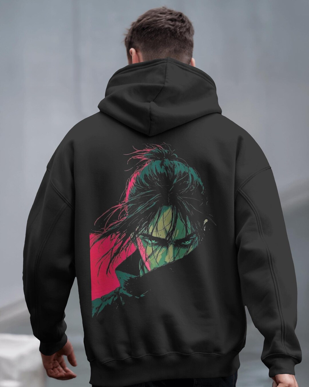 Attack on Titan Anime Snow Washed Loose Hoodie Eren Jeager Anime Hoodie ...