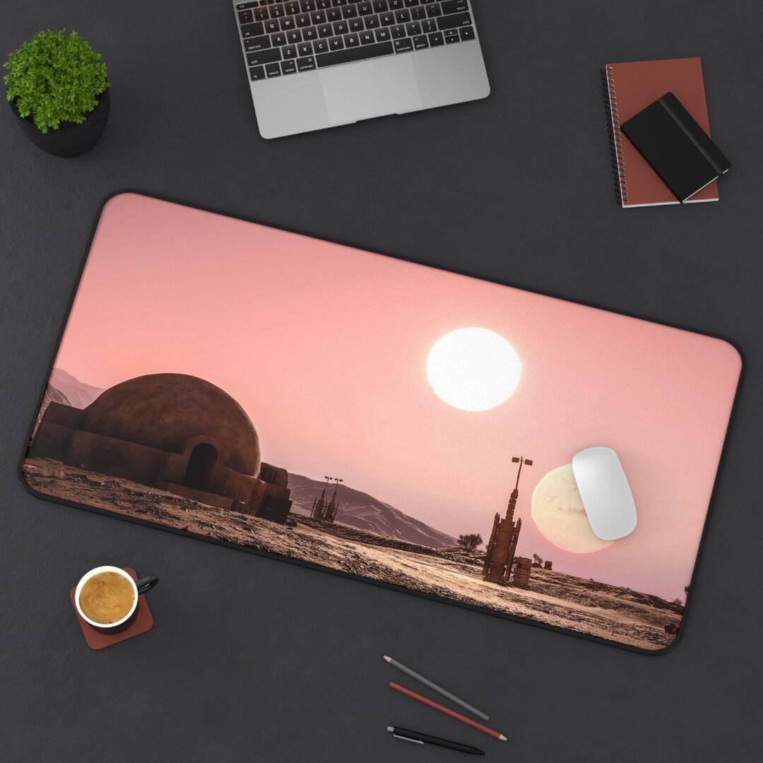 Star Wars Tatooine Desk Mats Star Wars Luke Skywalker Gaming Desk Mat ...