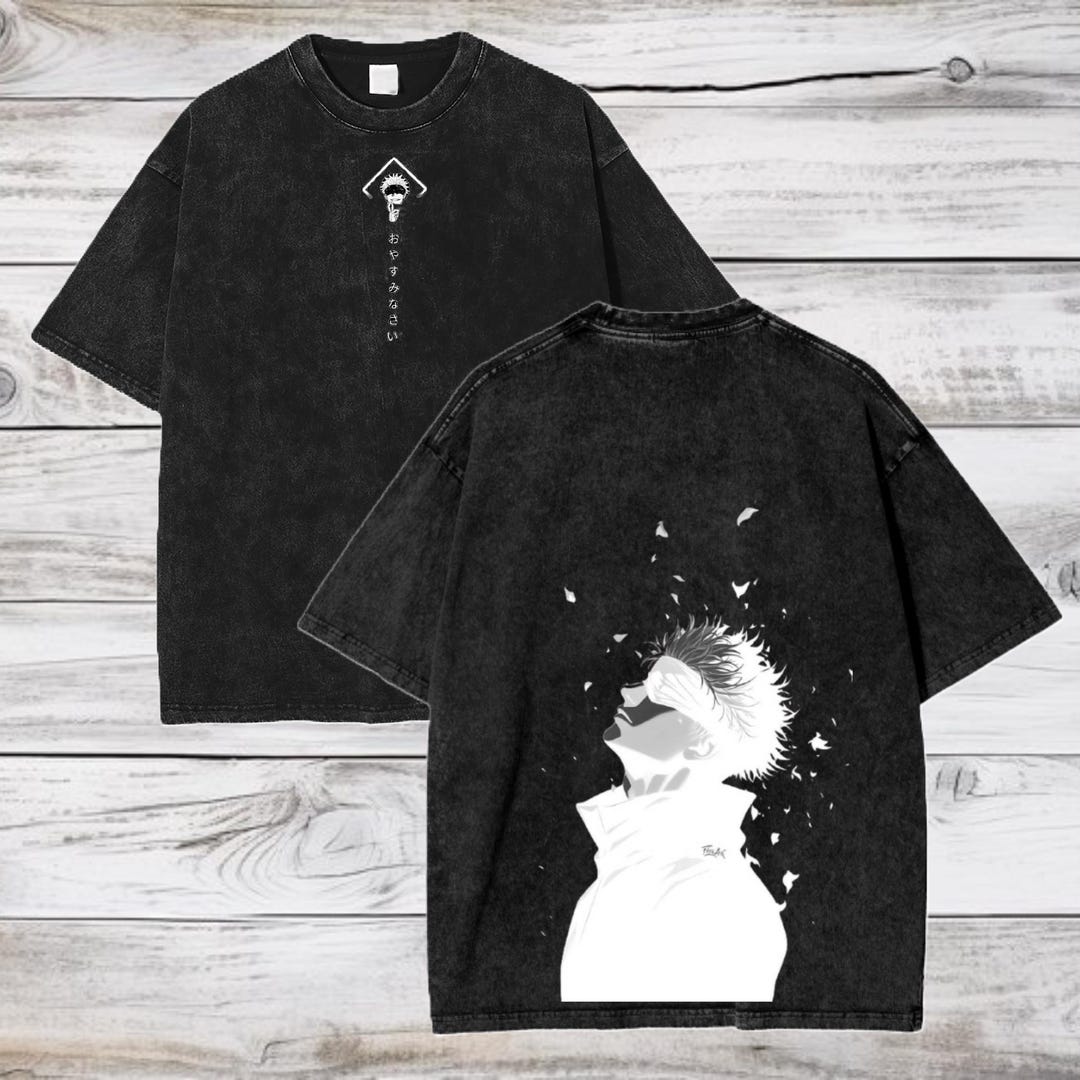 Jujutsu Kaisen T-shirt: Satoru Gojo Anime Graphic, Acid Wash - Etsy