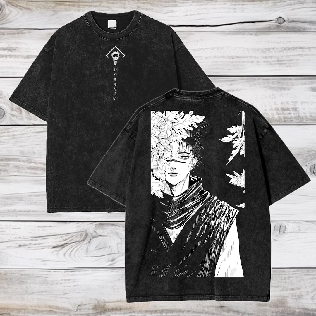 Jujutsu Kaisen Anime Acid Washed Oversize T-shirt Choso Anime Tee Gift ...