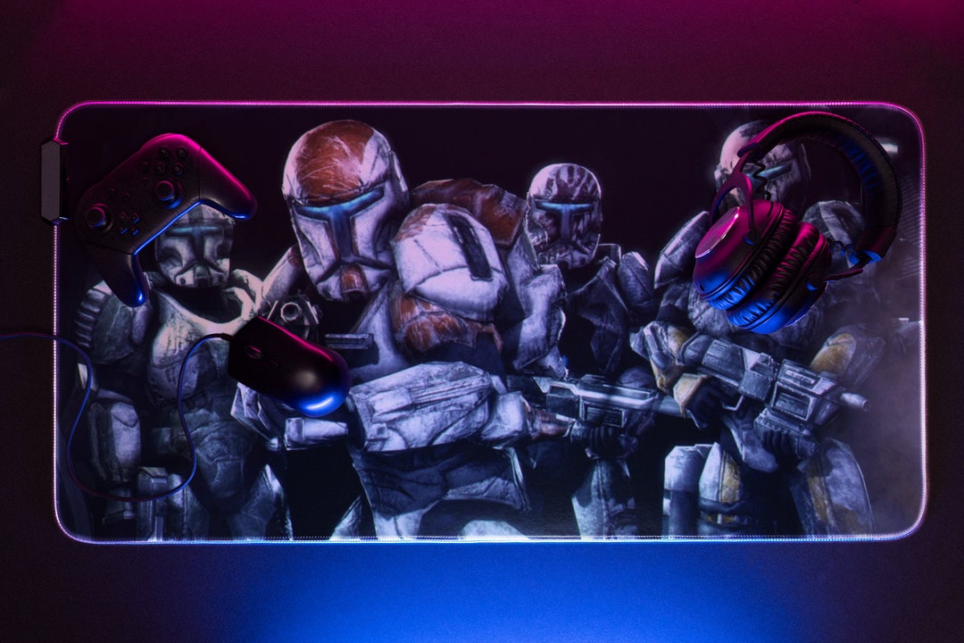 Star Wars Clone Commandos, Clone Trooper LED Gaming Mouse Pad, Office ...