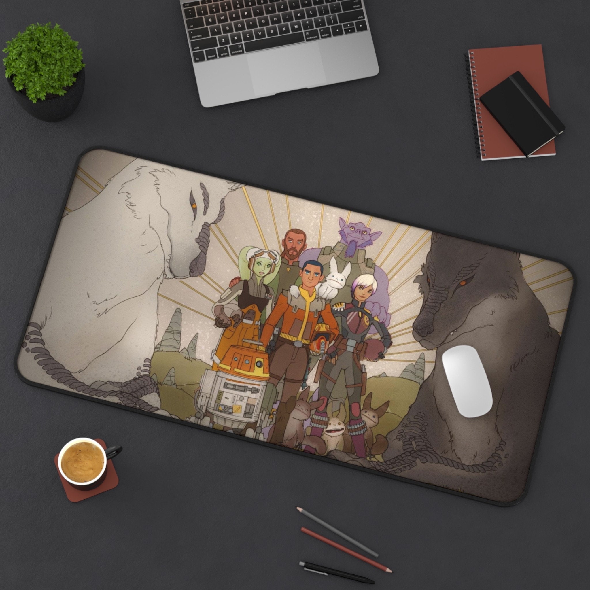 Star Wars Rebels Office Desk Mat Large Gaming Mat Office Decor Gaming ...