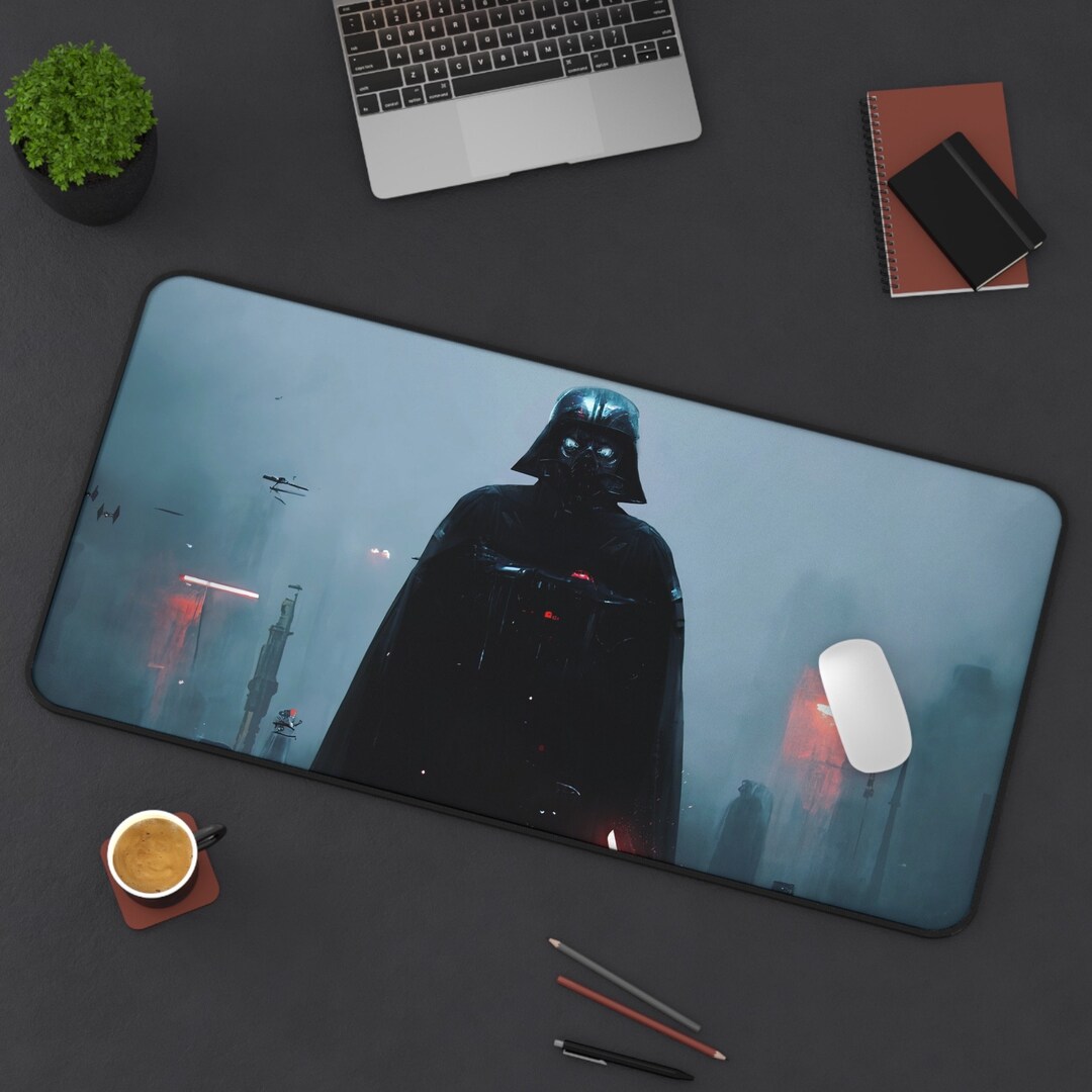 Star Wars Futuristic Desk Mat, Star Wars Darth Vader Gaming Mousepad - Etsy