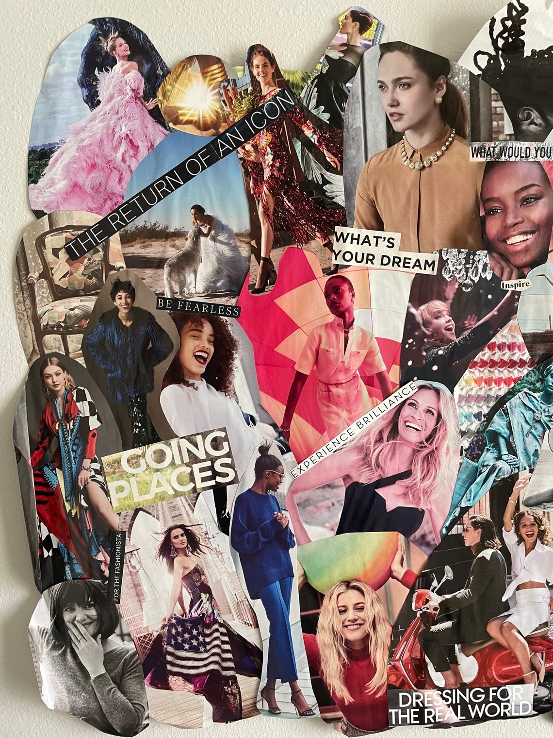 Original Collage Art - Optimism, Travel, Dreaming - Etsy