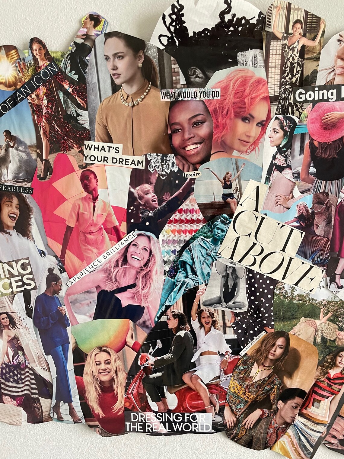 Original Collage Art - Optimism, Travel, Dreaming - Etsy