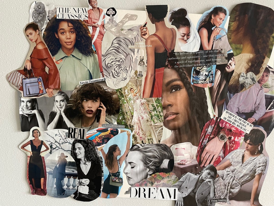 Original Collage Art - Dreaming, Luxury, and Feminine Power - Etsy