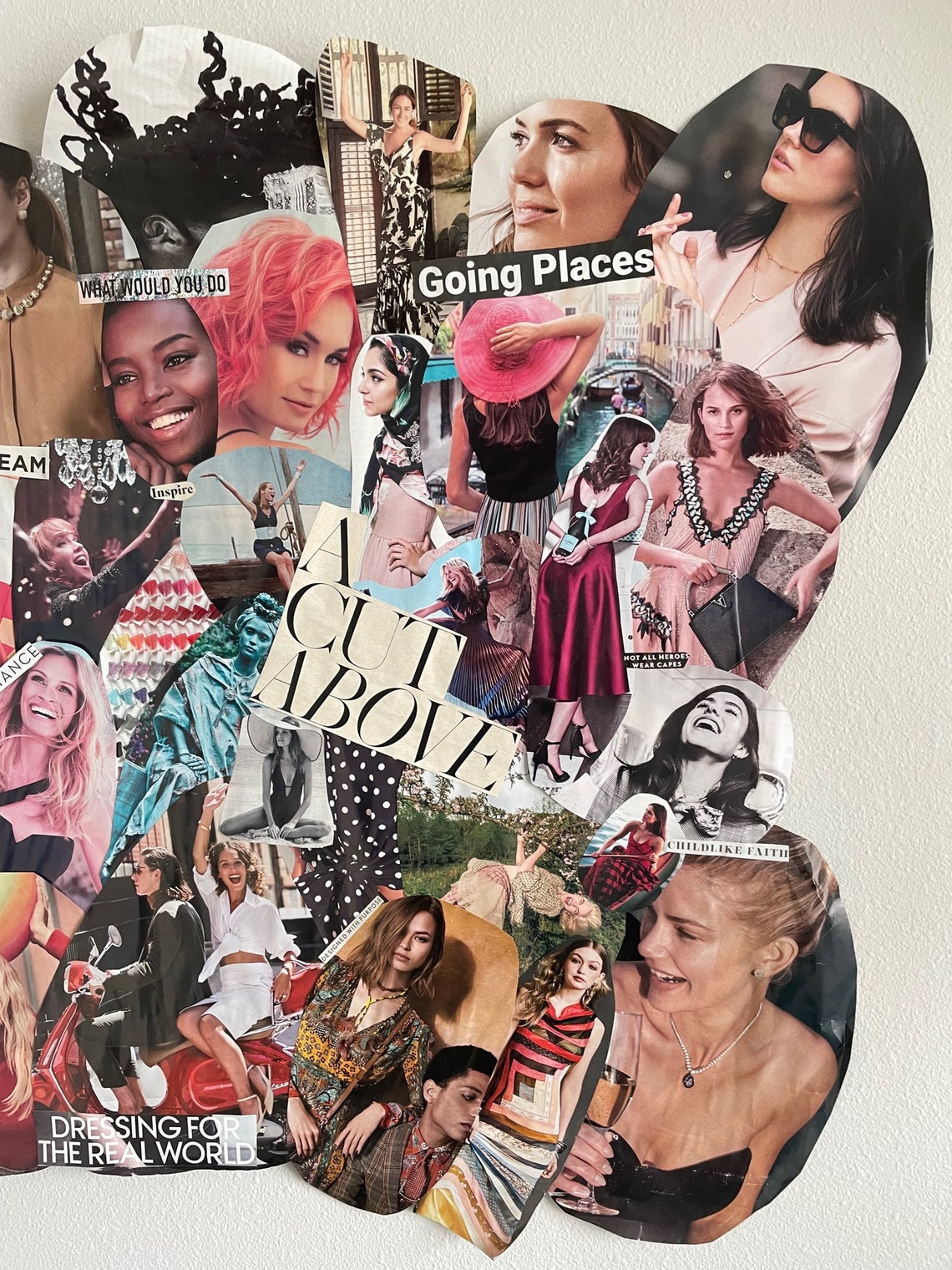 Original Collage Art - Optimism, Travel, Dreaming - Etsy