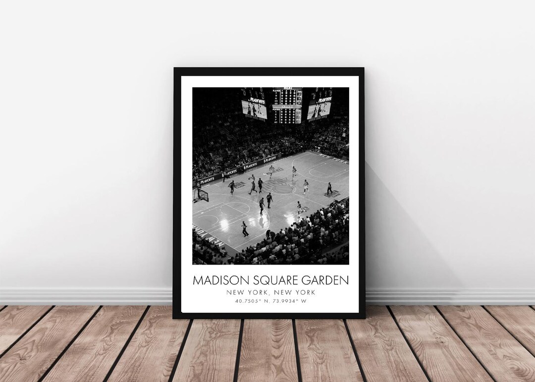 New York Knicks NBA | Madison Square Garden | 16 X 20 Inches | Black ...