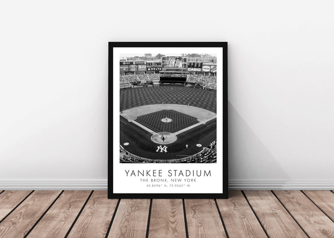 Yankees MLB | Yankee Stadium | 16 X 20 Inches | Black and White ...