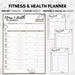 Printable Fitness Planner, Health Planner, Modern Weekly Planner ...