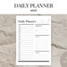 Modern Daily Planner, Printable Daily Planner, Minimalist Planner ...