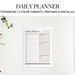 Modern Daily Planner, Printable Daily Planner, Minimalist Planner ...