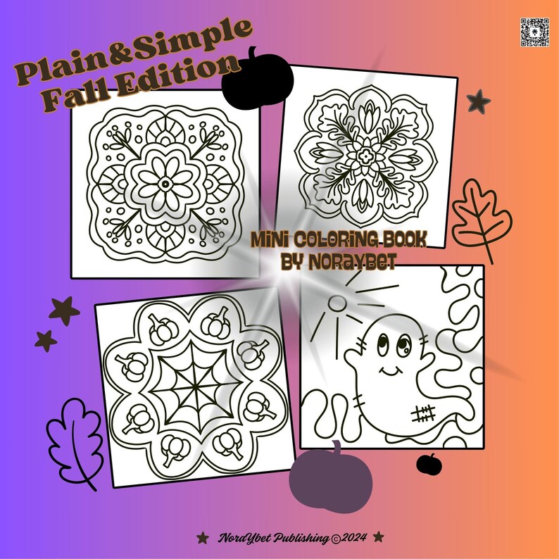 Plain&simple Fall Edition Coloring Book - Etsy