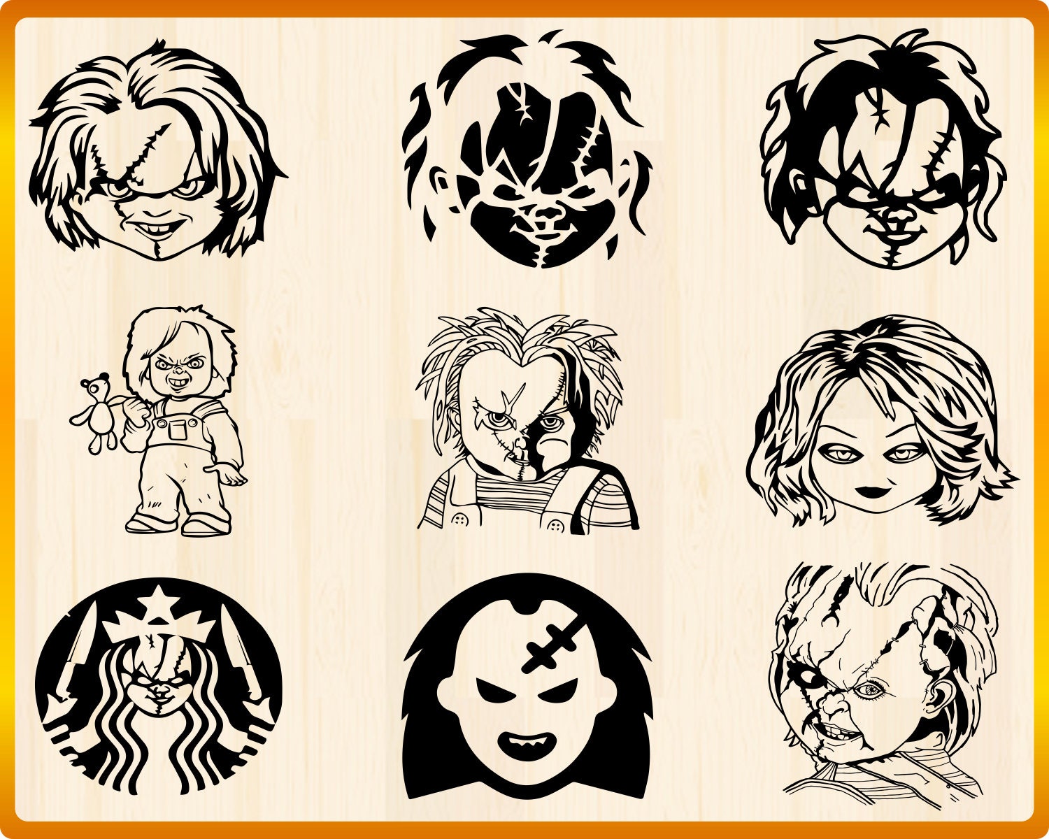 Chucky Svg, Horror Svg, Halloween Svg, Scream Svg, Freddy Krueger Svg ...