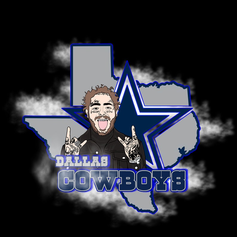 Post Malone Dallas-cowboys PNG DL Only - Etsy