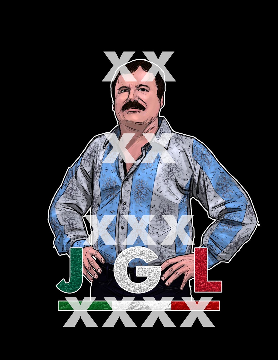 El Chapo Guzman JGL PNG DL - Etsy