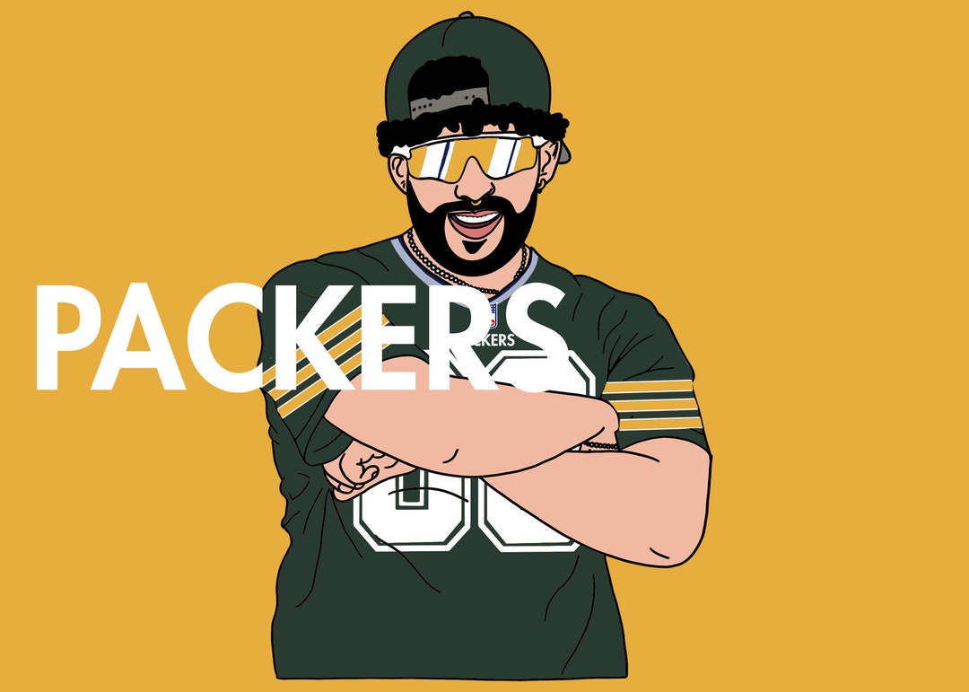Bad Bunny Packers PNG DL - Etsy