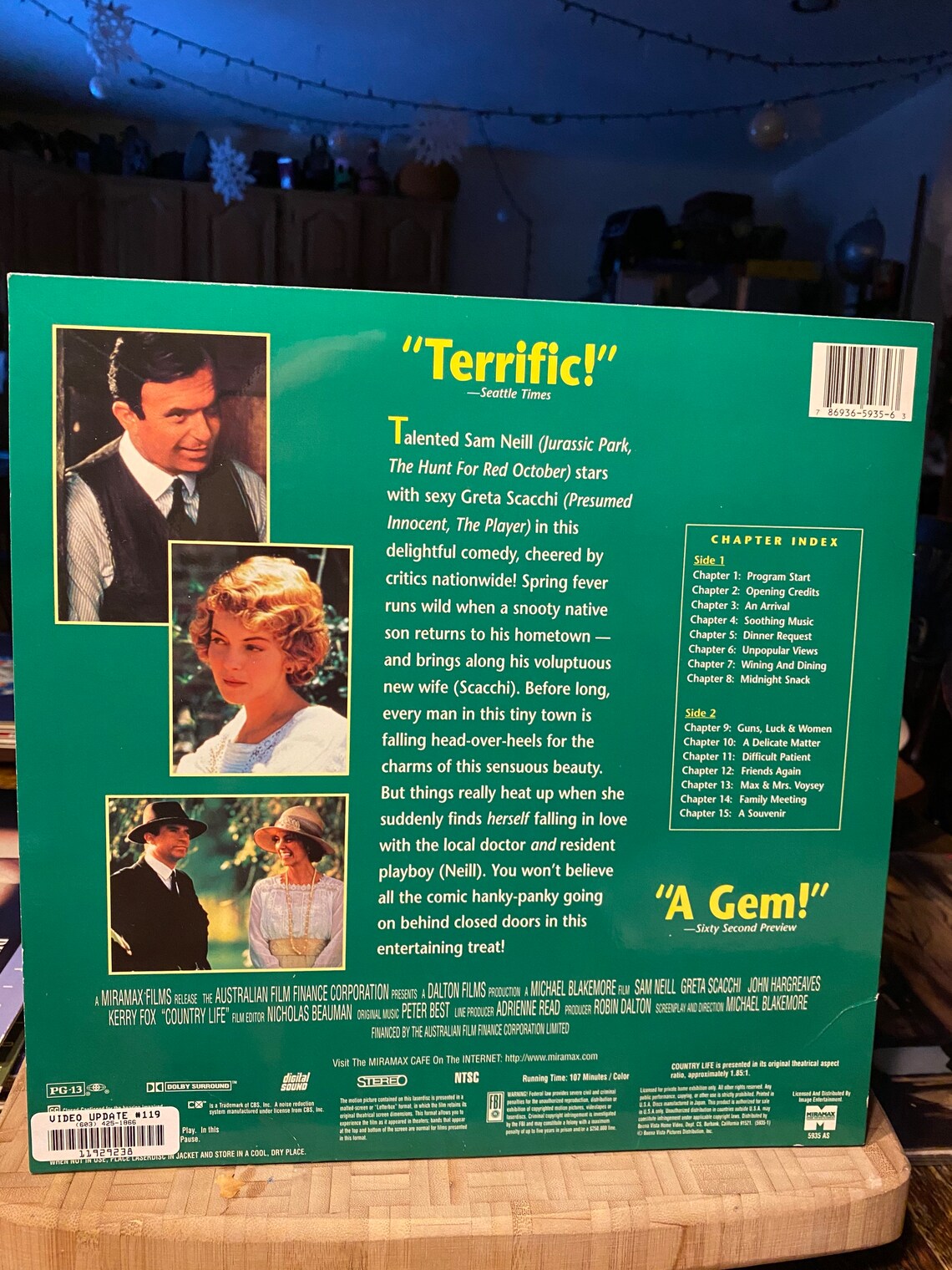 Country Life Laserdisc Letterbox Edition 1994 Sam Neill Pre-owned - Etsy