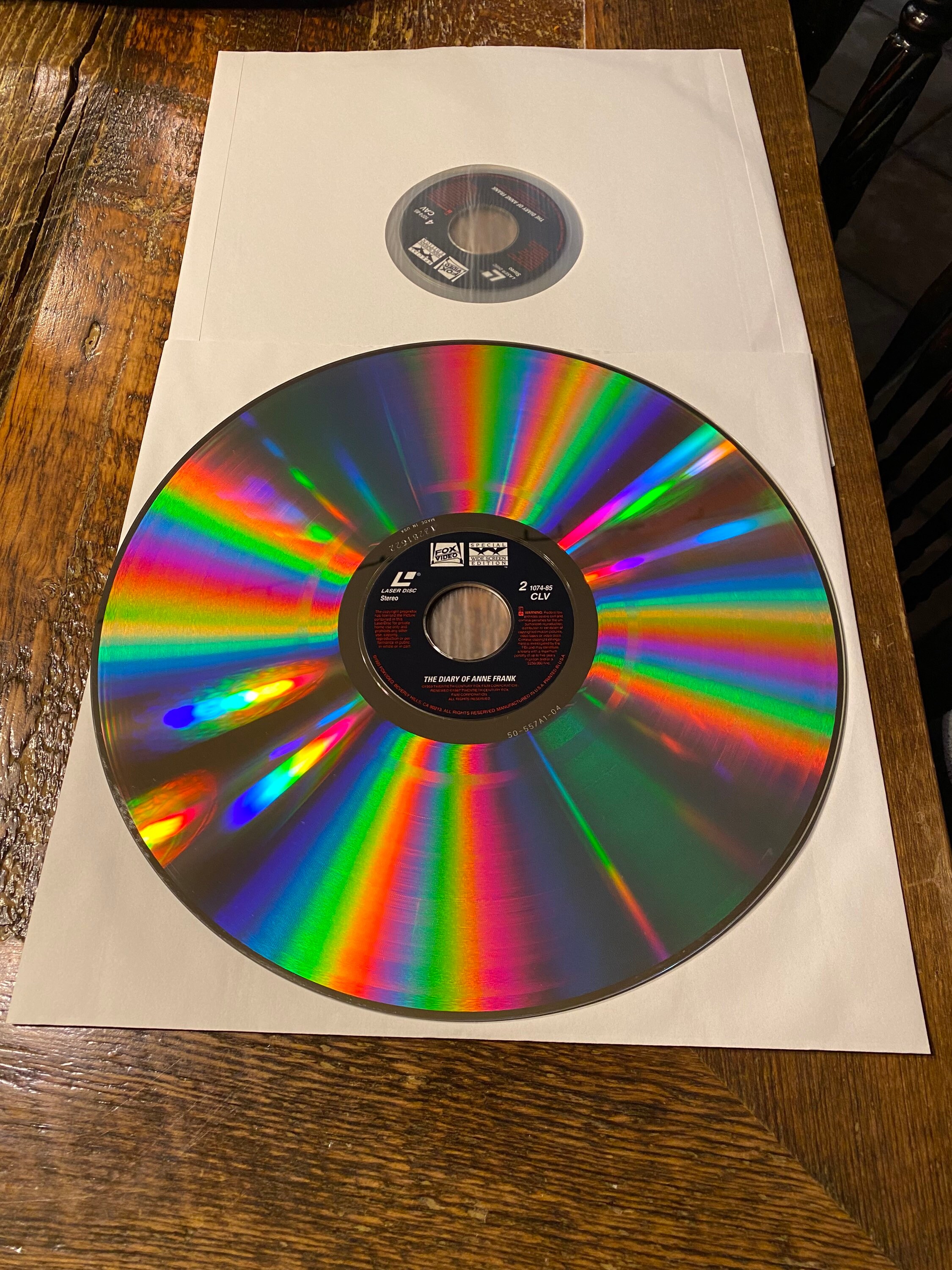 The Diary of Anne Frank Laserdisc Pre-owned Widescreen Edition Extended ...