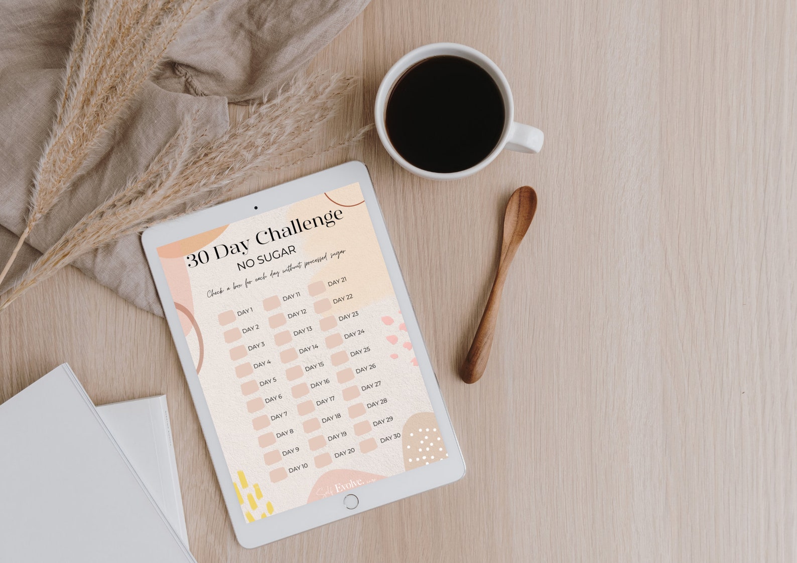 30 Day Challenge No Sugar Printable PDF Digital File - Etsy