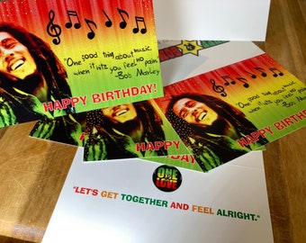 Reggae Birthday Card - Etsy UK