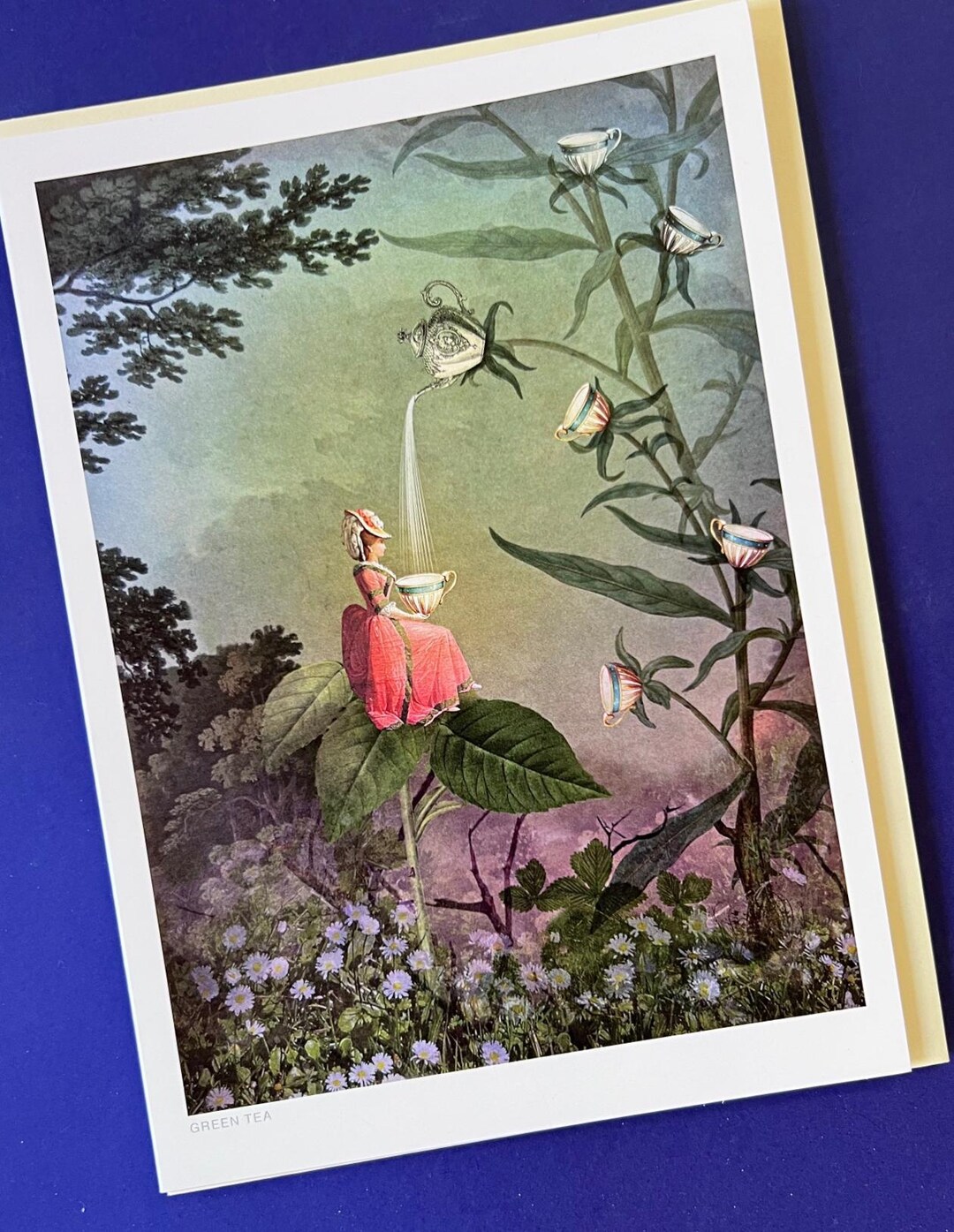 Green Tea Notecard - Catrin Welz-stein - Etsy