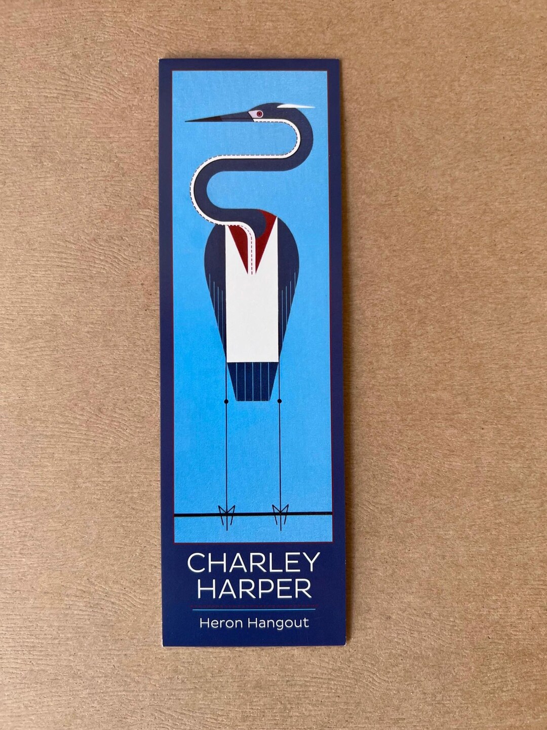 Charley Harper Heron Bookmark, Crafting, Journaling - Etsy