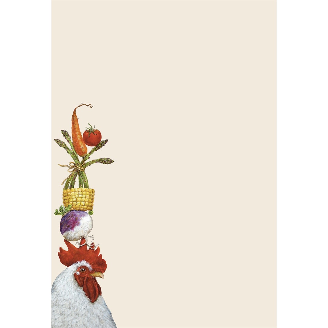 Vicki Sawyer Rooster Wearing Hat Notepad, Stationery, Crafting, NEW ...