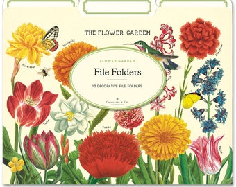 Vintage Style Hummingbird Image File Folders From Cavallini, Crafting ...