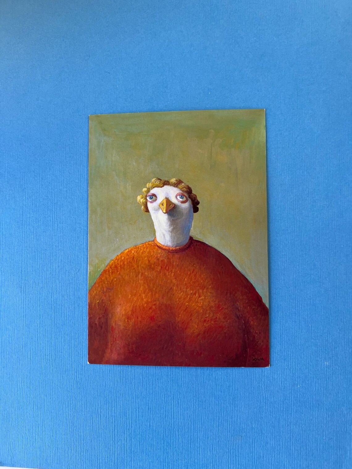 Goofy Bird by Michael Sowa, German Postcard - Etsy